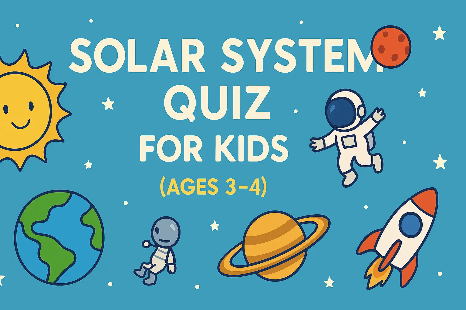 🌞 Solar System Quiz for Kids (Ages 3–4) - JeeJeeJoJo